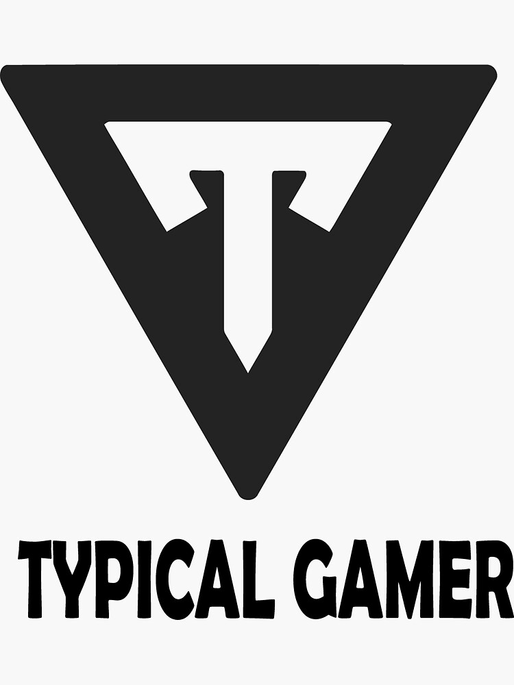 "Typical Gamer " Sticker for Sale by Teektok | Redbubble