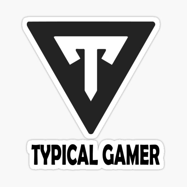 "Typical Gamer " Sticker for Sale by Teektok | Redbubble