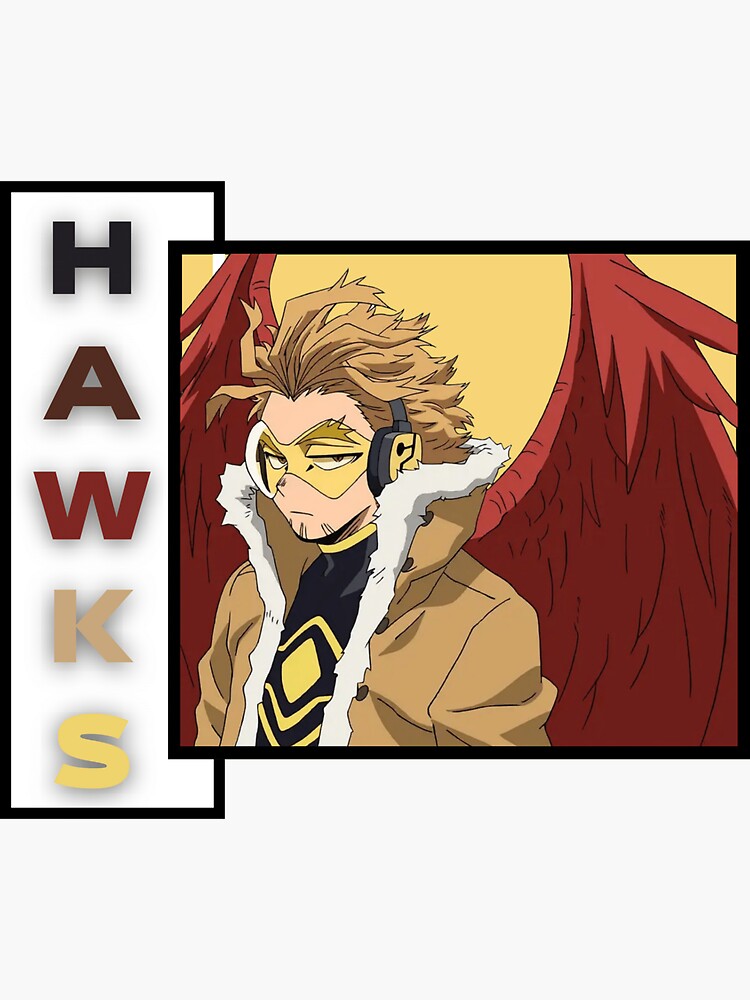 "My hero academia hawks" Sticker for Sale by ZORO-DESIGN | Redbubble