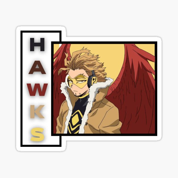 "My hero academia hawks" Sticker for Sale by ZORO-DESIGN | Redbubble