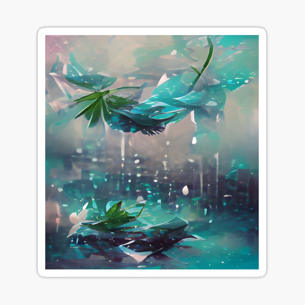 "Late Spring Freeze Tree Leaves with Snow Falling" Sticker for Sale by ...