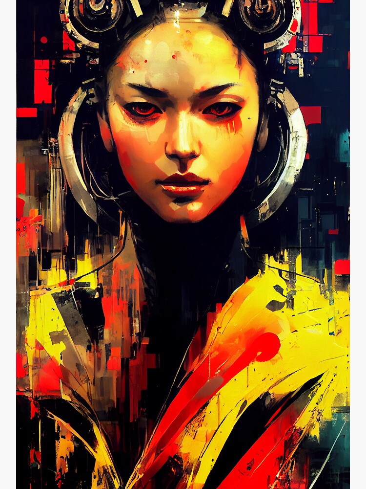 "Cyborg queen" Sticker for Sale by flowinglobe | Redbubble