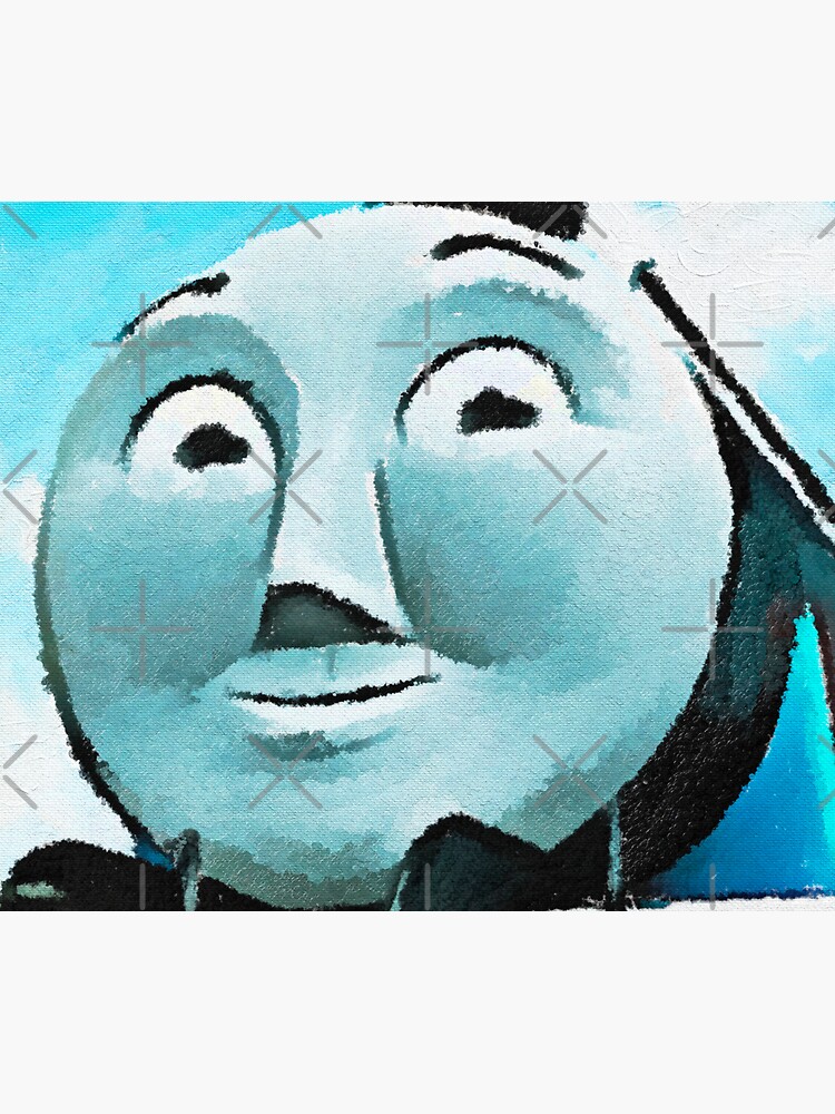 "Gordon the big engine face" Sticker for Sale by artbyjames | Redbubble