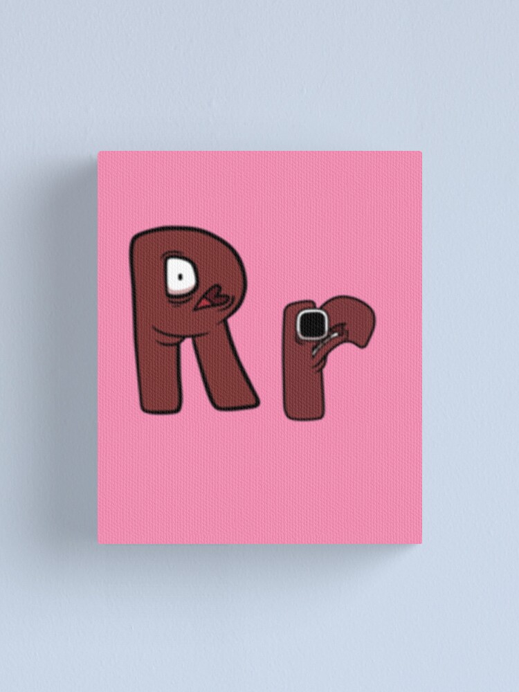 "Alphabet Lore letter r" Canvas Print for Sale by U-name | Redbubble