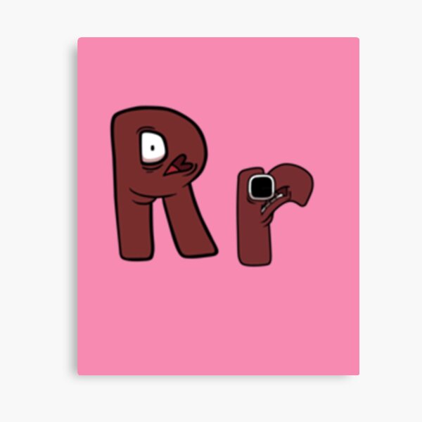 "Alphabet Lore letter r" Canvas Print for Sale by U-name | Redbubble
