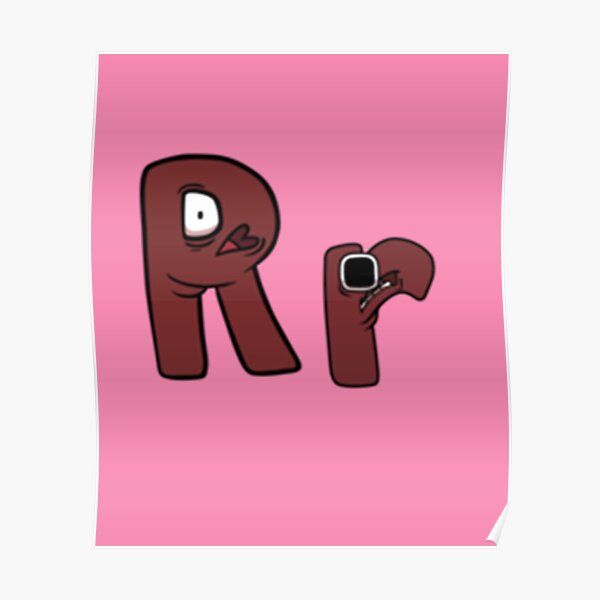 "Alphabet Lore letter r" Poster for Sale by U-name | Redbubble