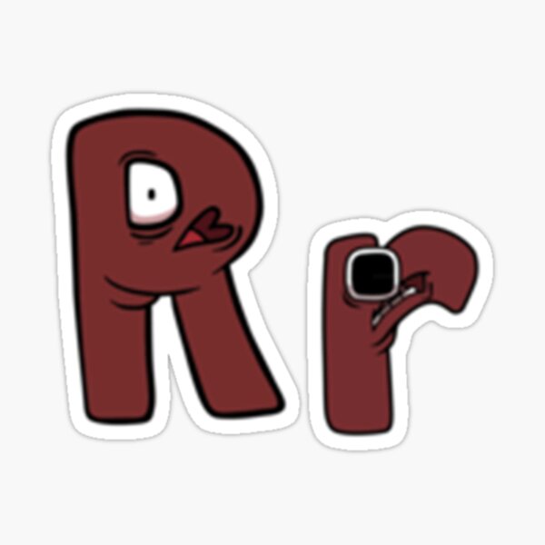 "Alphabet Lore letter r" Sticker for Sale by U-name | Redbubble