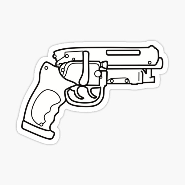 "Blade Runner gun II" Sticker for Sale by haz5077 | Redbubble
