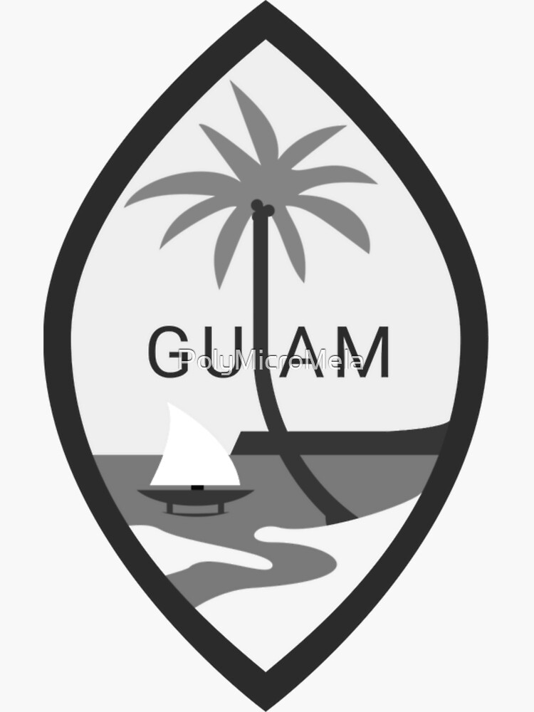 "Guam flag" Sticker for Sale by PolyMicroMela | Redbubble