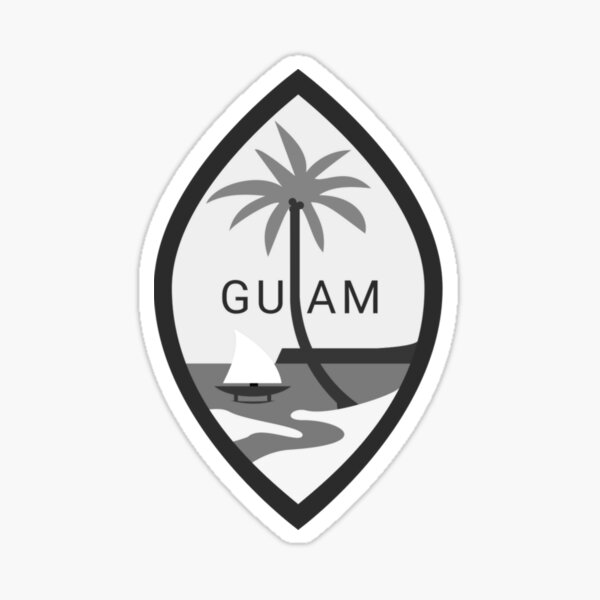 "Guam flag" Sticker for Sale by PolyMicroMela | Redbubble