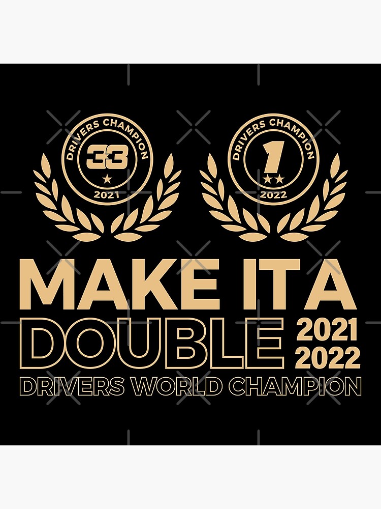"Max Verstappen Double World Champion 2022 F1 2022" Poster for Sale by ...