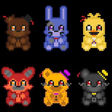 "FNaF 4 Pack" Sticker for Sale by BoombaClap | Redbubble