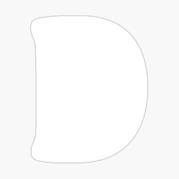 Pegatina Letra D En Minúscula Letra D Para Nombres Que Empiecen Por Ella De Jmaaart Redbubble