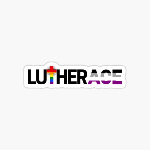 "Ace Lutheran" Sticker for Sale by holyqueerit | Redbubble