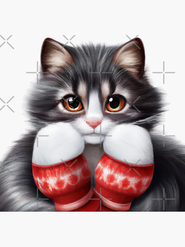 "Cute Kitten in Mittens. Cute cat. Cute animal. Cozy Christmas spirit ...