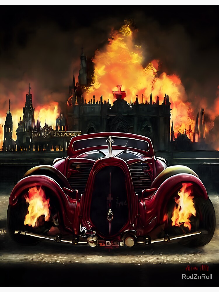 "Evil hot Rod, a perfect gift for all American Hot Rod fans #2" Sticker ...