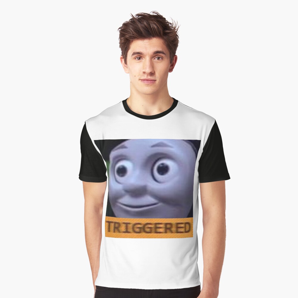 "Triggered Thomas The Train meme" Sticker for Sale by CryingCuzBroke ...