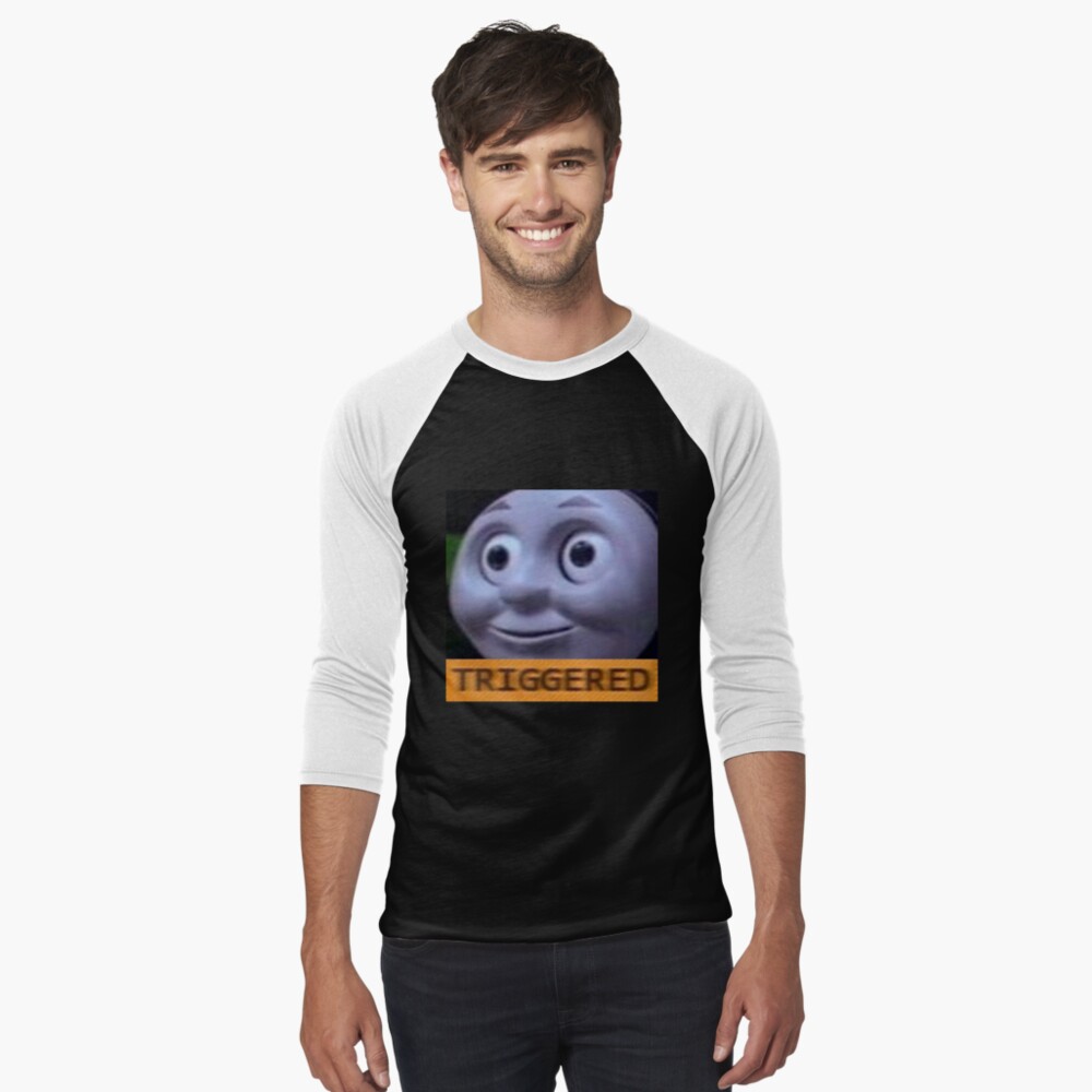 "Triggered Thomas The Train meme" Sticker for Sale by CryingCuzBroke ...