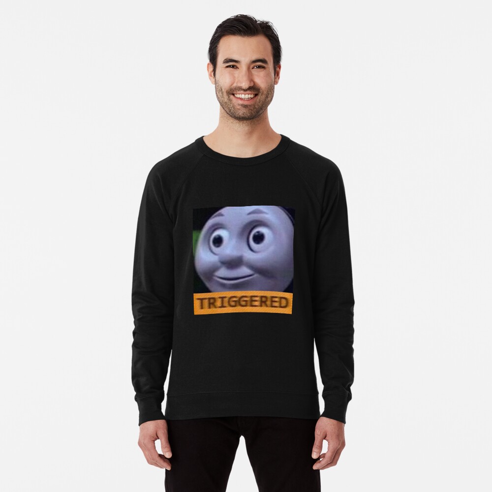 "Triggered Thomas The Train meme" Sticker for Sale by CryingCuzBroke ...