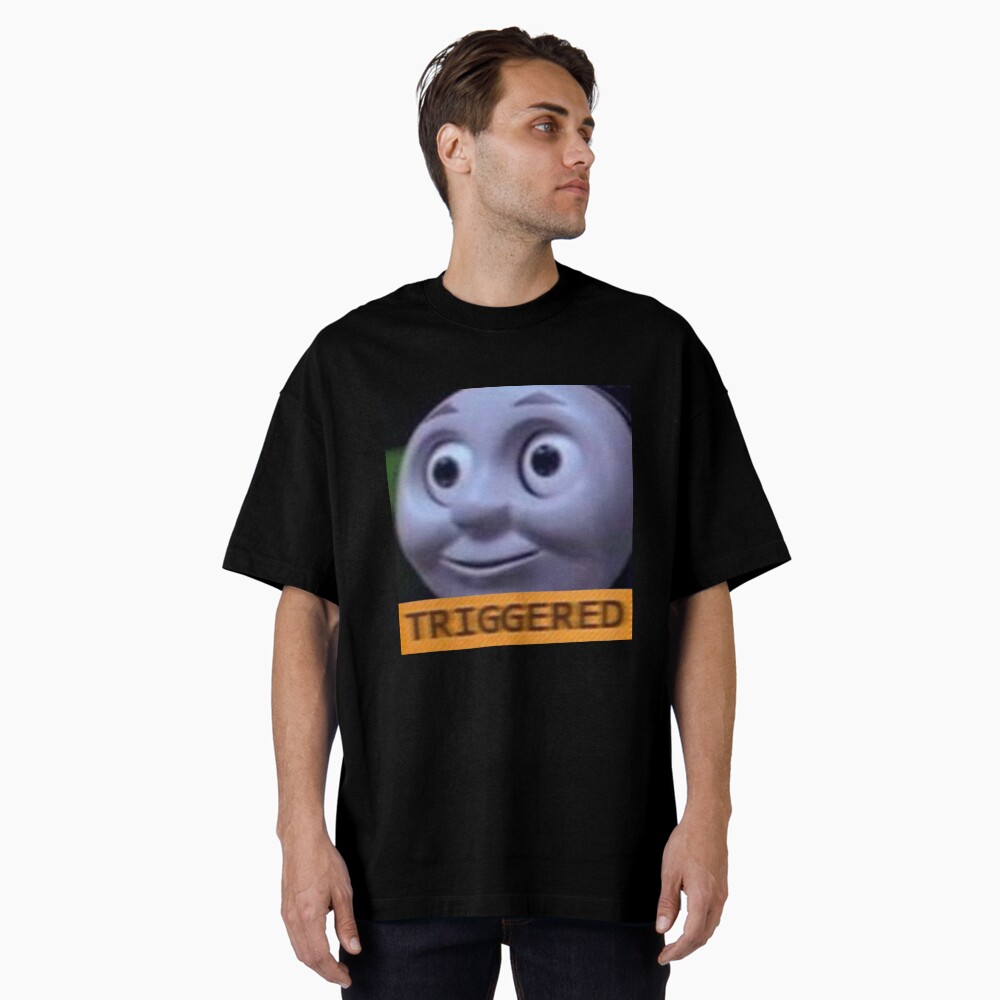 "Triggered Thomas The Train meme" Sticker for Sale by CryingCuzBroke ...