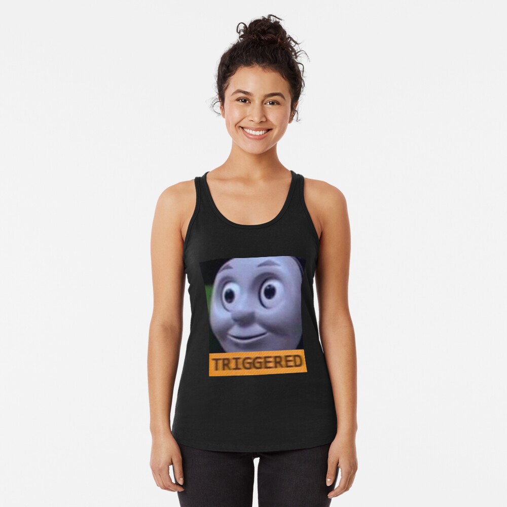"Triggered Thomas The Train meme" Sticker for Sale by CryingCuzBroke ...