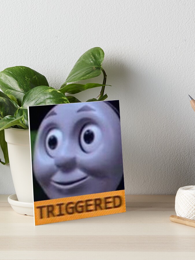 "Triggered Thomas The Train meme" Art Board Print for Sale by ...