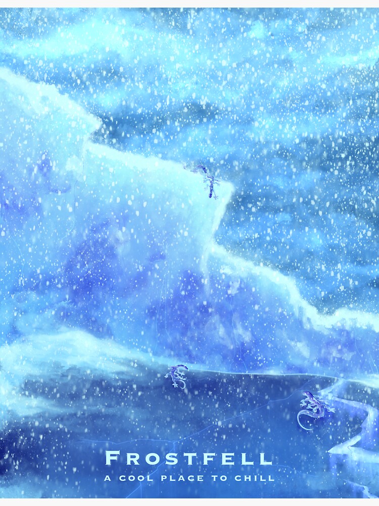 "Frostfell Travel Poster" Sticker for Sale by RWDPodcast | Redbubble