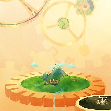 "Mechanus Travel Poster" Sticker for Sale by RWDPodcast | Redbubble