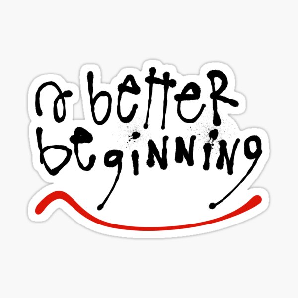 "Beginning" Sticker for Sale by peenart | Redbubble