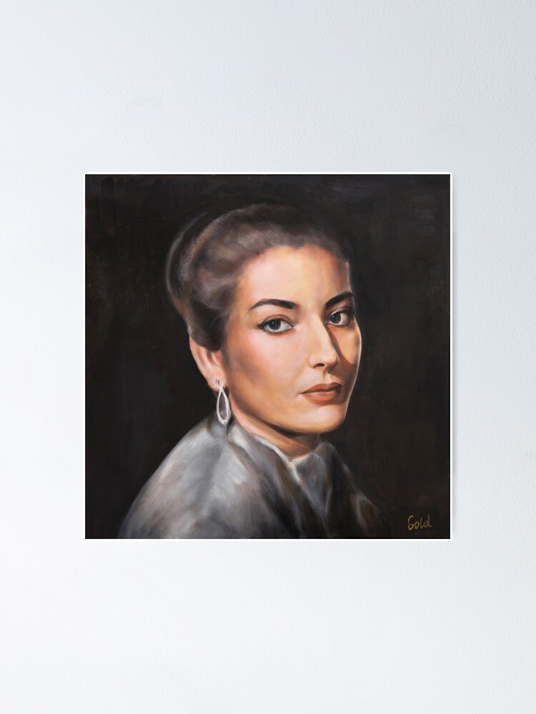 "Maria Callas" Poster for Sale by GoldsteinART | Redbubble