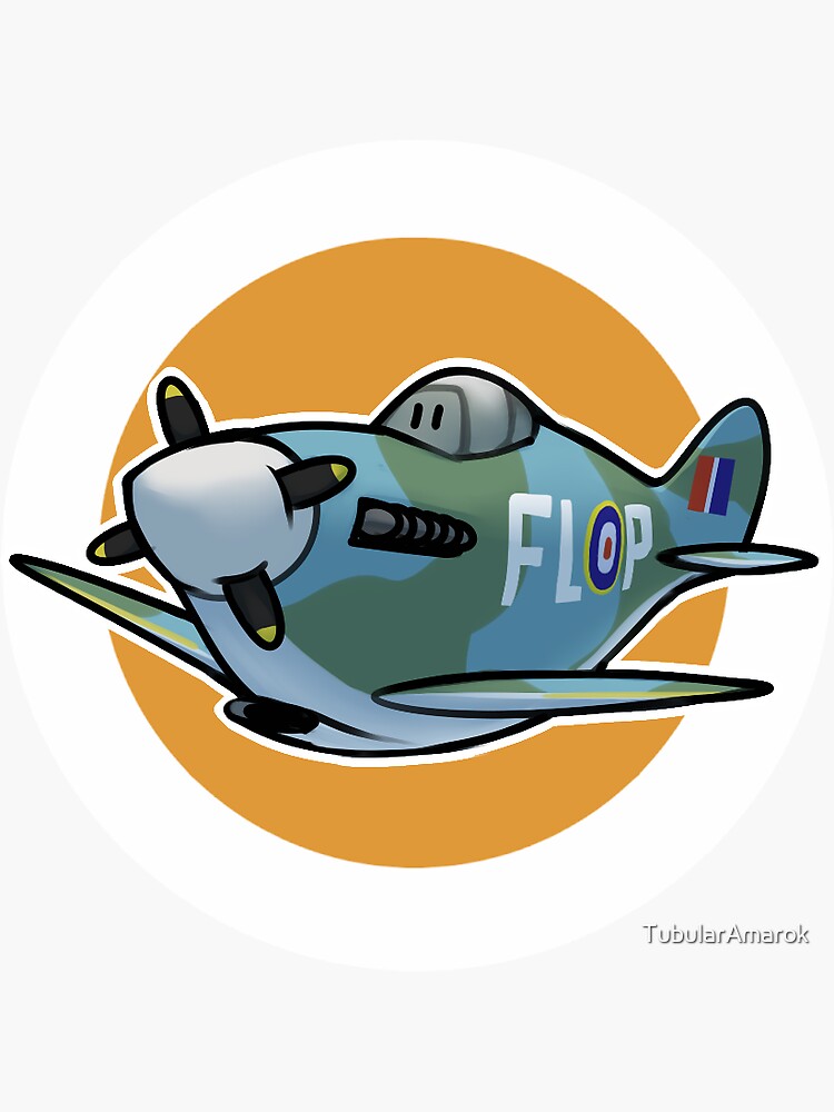 "RAF Spitfire" Sticker by TubularAmarok | Redbubble