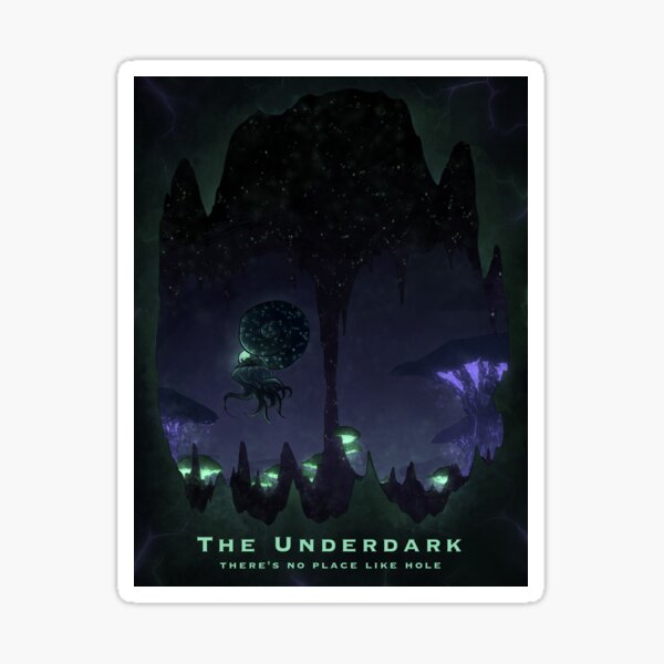"The Underdark Travel Poster" Sticker for Sale by RWDPodcast | Redbubble