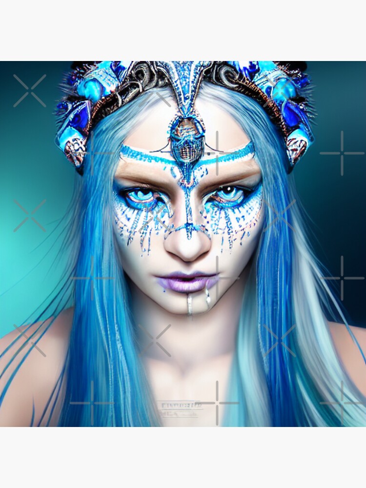 "Evil Ice Queen - Prints" Sticker for Sale by genXarts | Redbubble