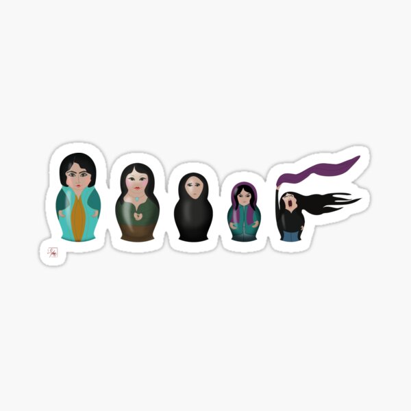 "Women of my country " Sticker for Sale by Mercedesahari | Redbubble