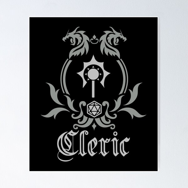 "D&D Cleric Class Simple Emblem | Dungeons and Dragons" Poster for Sale ...