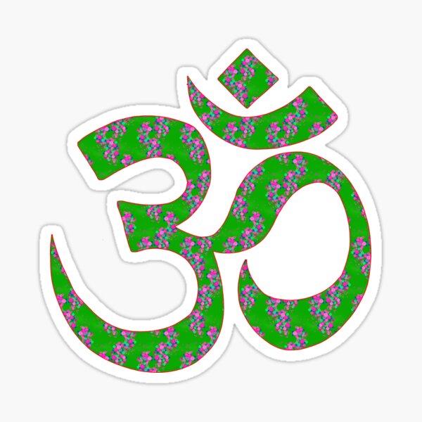 "Yoga - Om Sign" Sticker for Sale by Lazut | Redbubble
