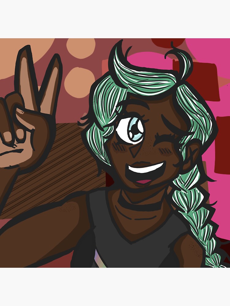 "Lilly (oc)" Sticker for Sale by Etchasketch1456 | Redbubble