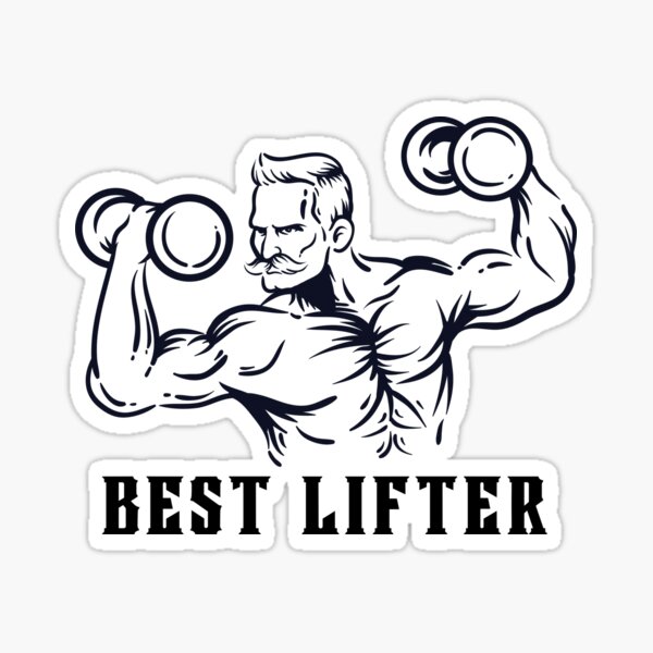 "Best Lifter Bodybuilder - Gym Quote" Sticker for Sale by KingdomPen ...