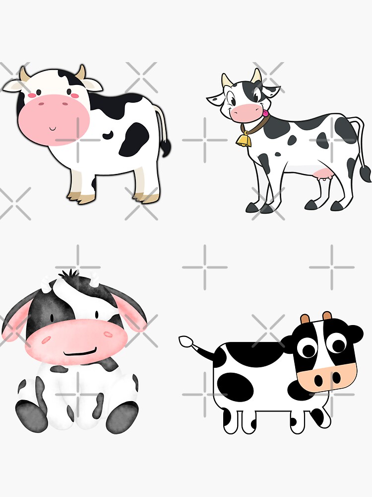 "Cow Sticker cool gifts for lover Cow ." Sticker for Sale by ...