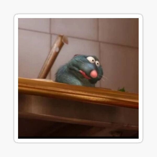 "remy ratatouille meme" Sticker for Sale by Amywinehouse99 | Redbubble