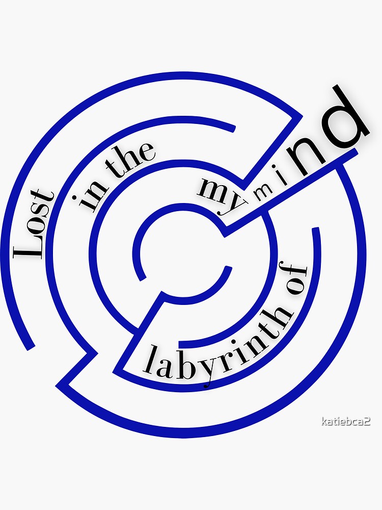 "Lost in the labyrinth of my mind; Midnights" Sticker for Sale by ...