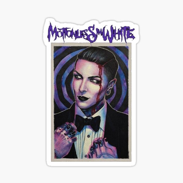 "Motionless In White Show" Sticker for Sale by VOLKSART | Redbubble