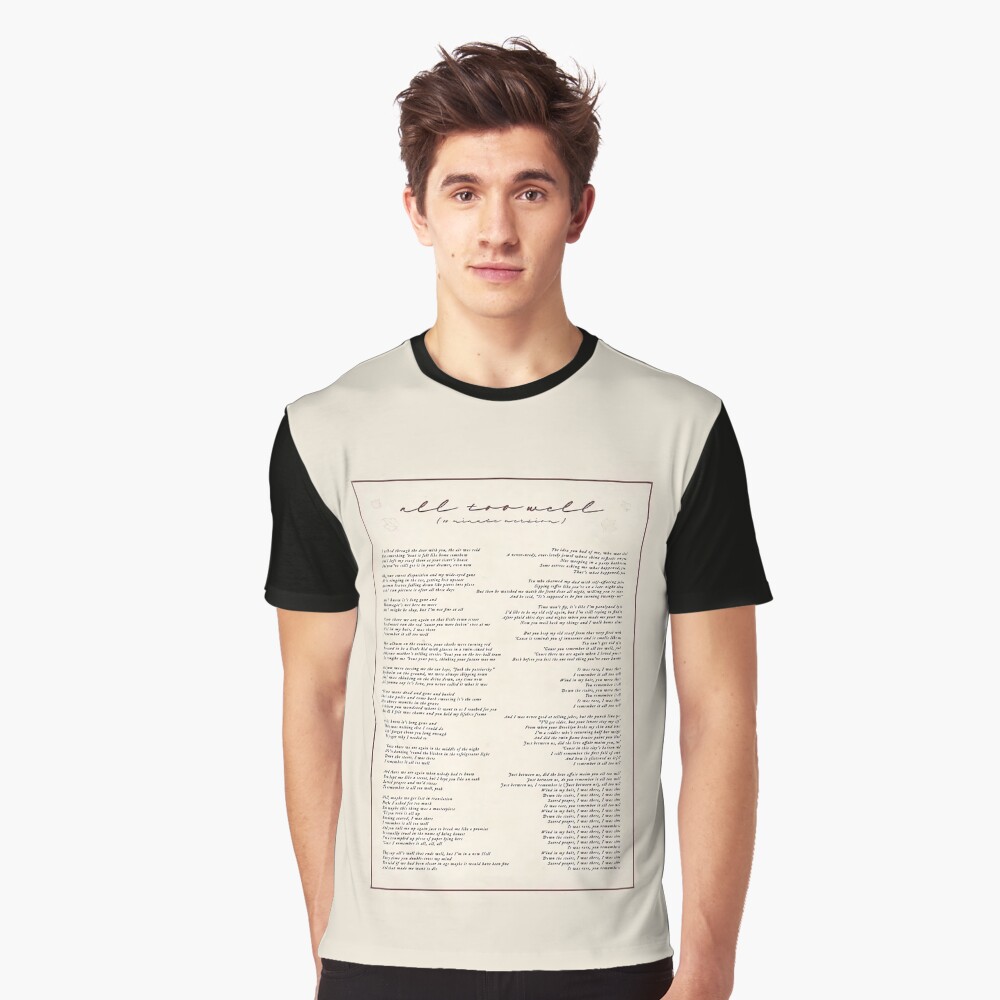 "All Too Well Lyric" Poster for Sale by Isabella-Menzel | Redbubble