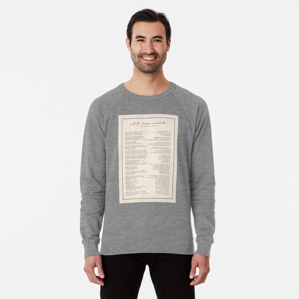 "All Too Well Lyric" Poster for Sale by Isabella-Menzel | Redbubble