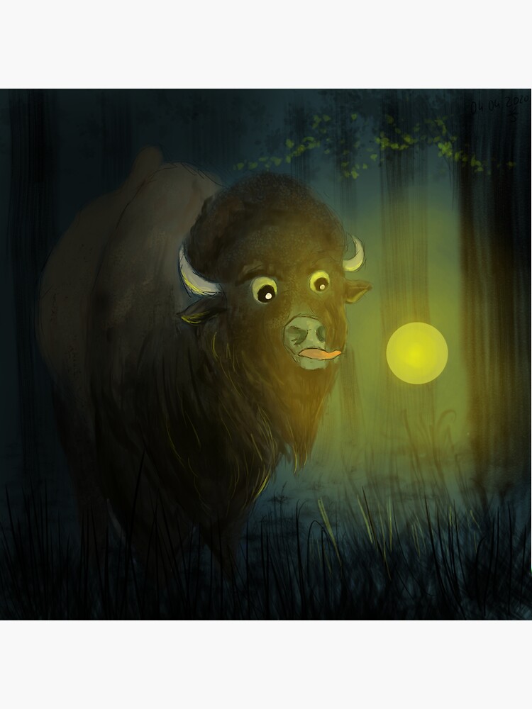"light bison" Sticker for Sale by UniqueSoulGirl | Redbubble