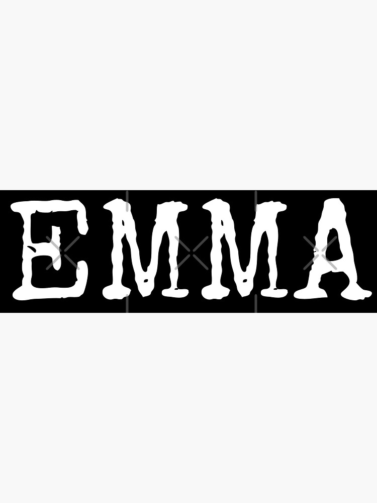 "Emma Name" Sticker for Sale by GoldTypo | Redbubble