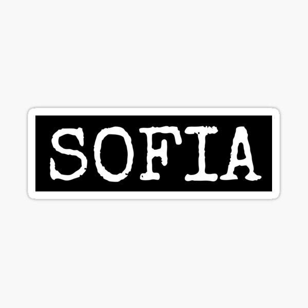 "Sofia Name" Sticker for Sale by GoldTypo | Redbubble