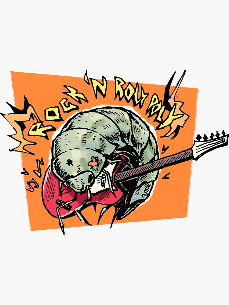 "Rock n Roly Poly" Sticker for Sale by Bedupolker | Redbubble