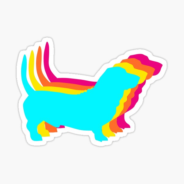 "Rainbow dog #3" Sticker for Sale by VividArtDsgn | Redbubble