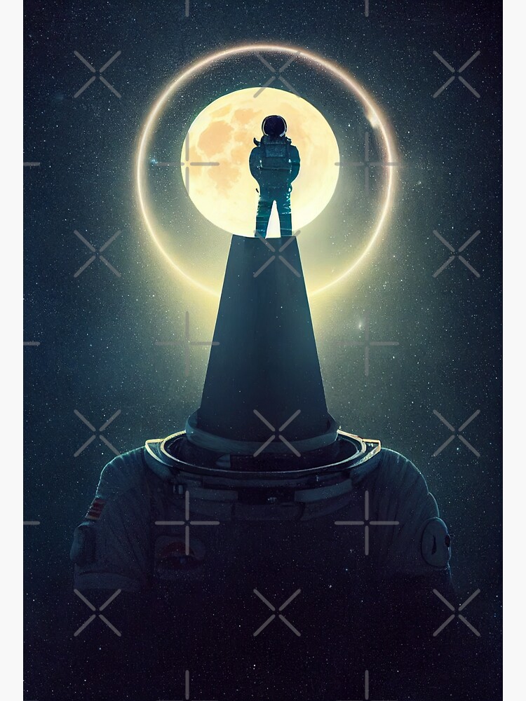 "Astronaut Portal Abstract Space 3" Sticker for Sale by osy003 | Redbubble